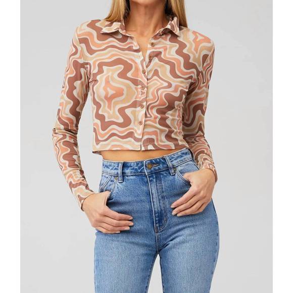 The Kript | Tops | New The Kript Swoosh Shirt In Multi | Poshmark